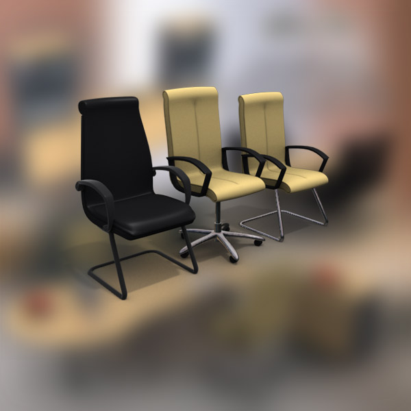 Office Set 11 3D model - Download in MAX, OBJ, FBX, C4D