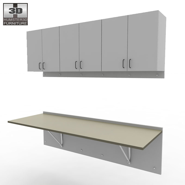 Garage 01 Set 3D model - Download in MAX, OBJ, FBX, C4D