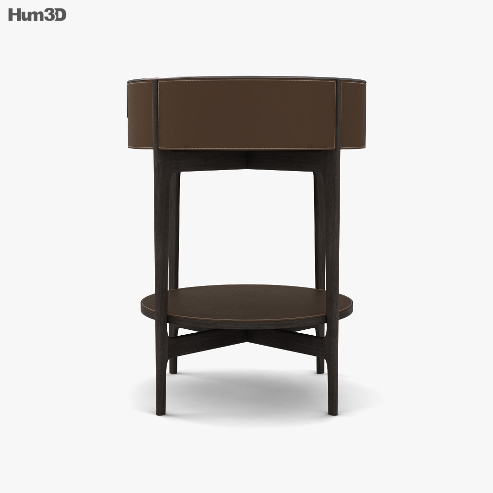 Alivar Round Bedside table 3D model - Download in MAX, OBJ, FBX, C4D