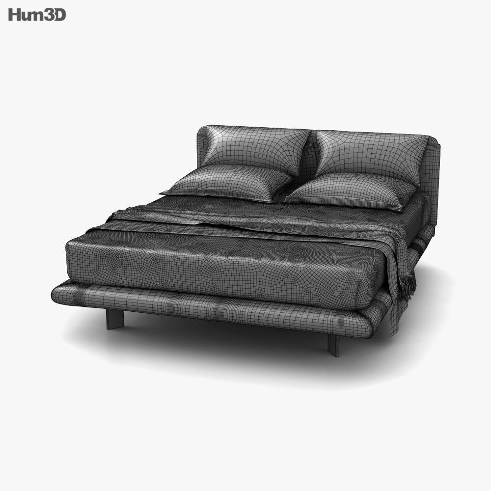 Alivar Cuddle Bed 3D model - Download in MAX, OBJ, FBX, C4D