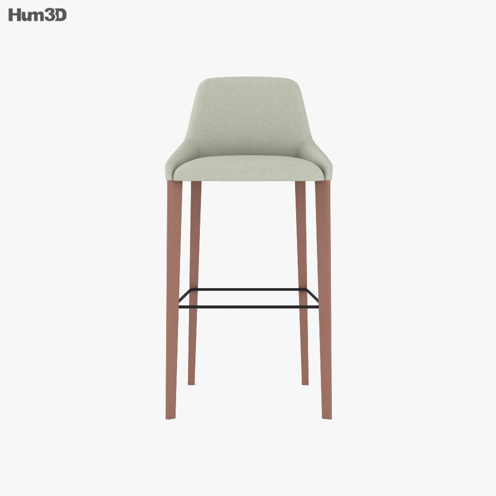 Andreu World Alya Bar stool 3D model - Download in MAX, OBJ, FBX, C4D