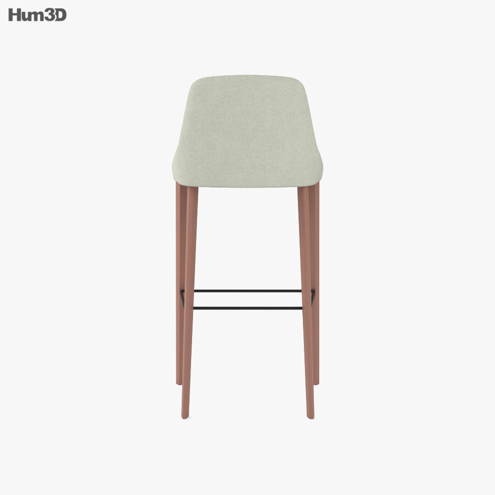Andreu World Alya Bar stool 3D model - Download in MAX, OBJ, FBX, C4D