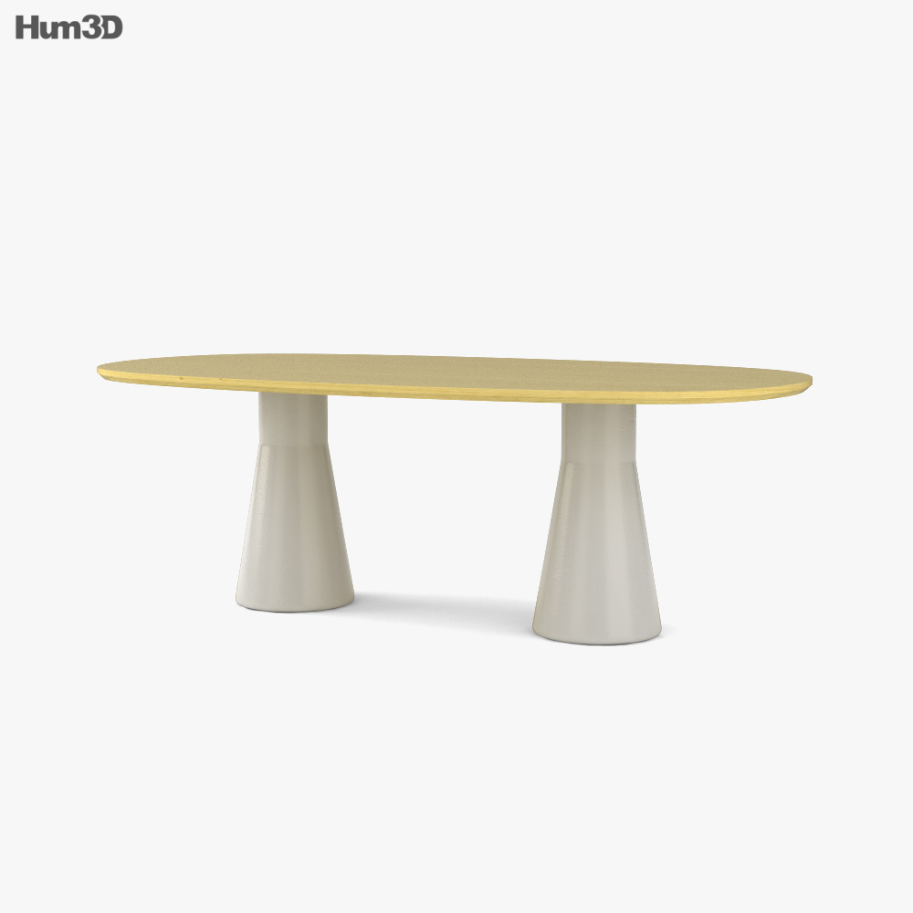 Andreu World Reverse Conference table 3D model - Download in MAX, OBJ ...