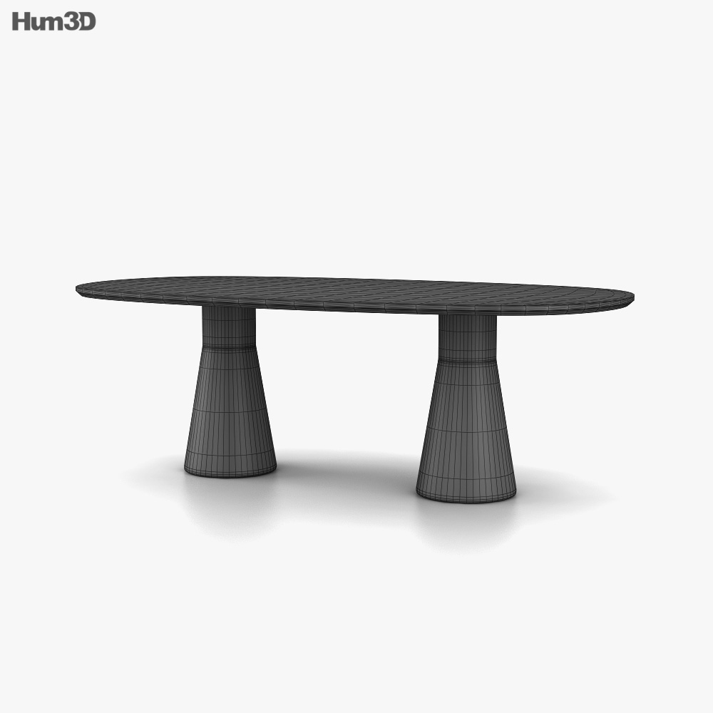 Andreu World Reverse Conference table 3D model - Download in MAX, OBJ ...