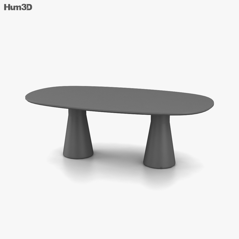 Andreu World Reverse Conference table 3D model - Download in MAX, OBJ ...
