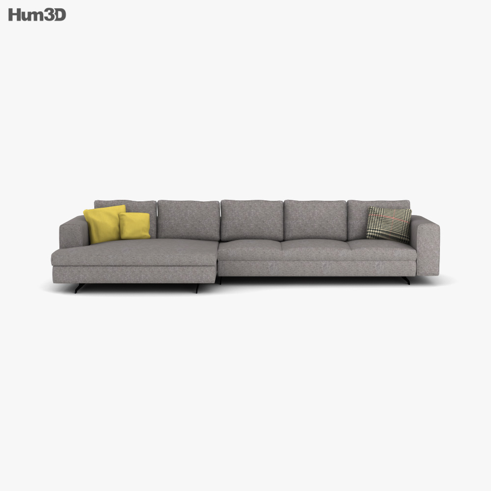 Arflex Lee Sofa 3D model - Download in MAX, OBJ, FBX, C4D