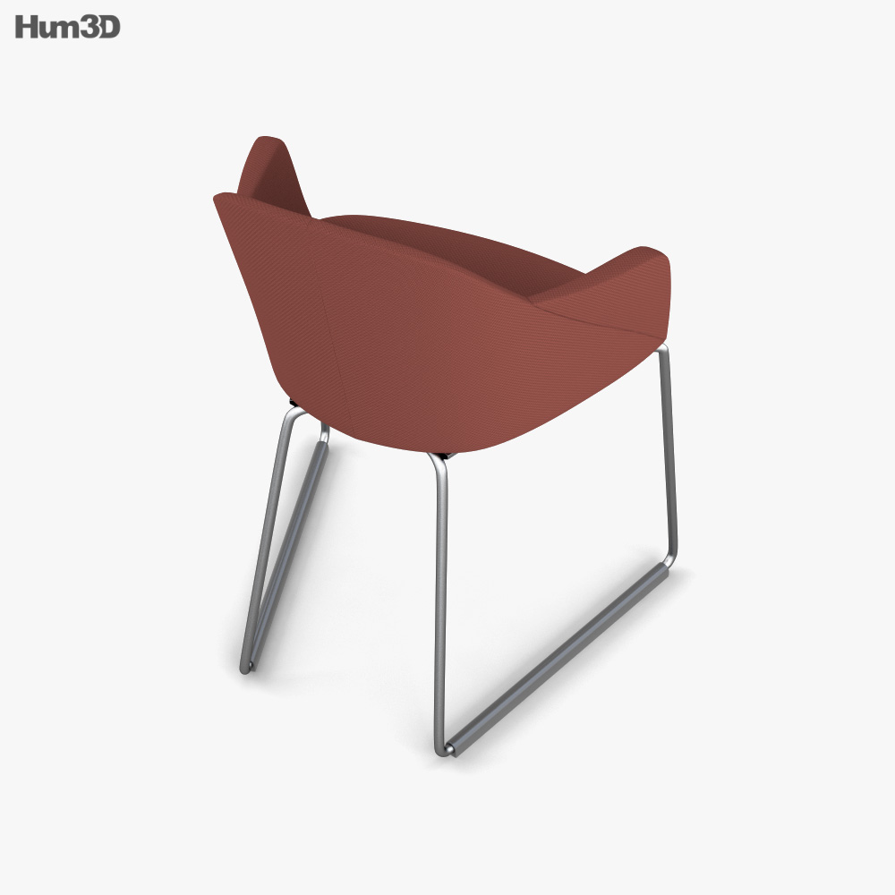 Arper Cila Sled Armchair 3D model - Download in MAX, OBJ, FBX, C4D