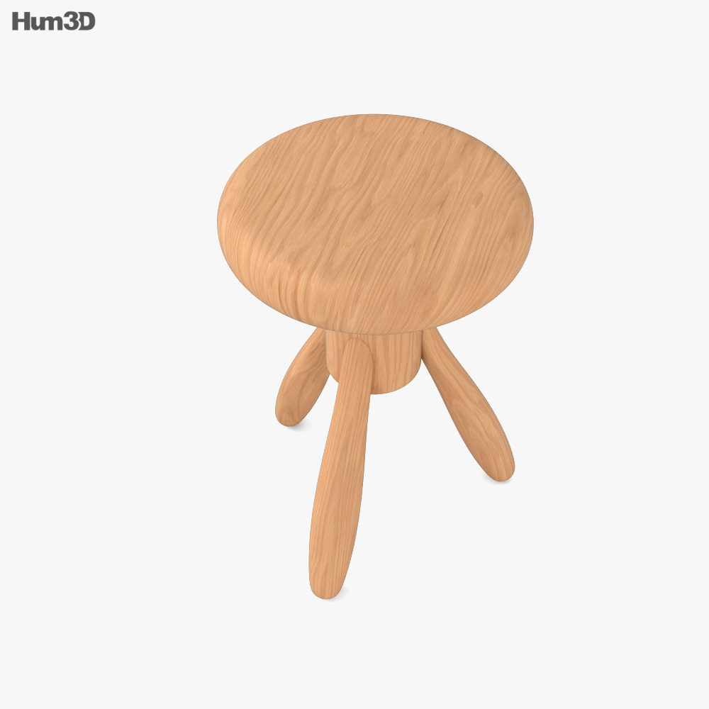 Artek Baby Rocket Stool 3D model - Download in MAX, OBJ, FBX, C4D