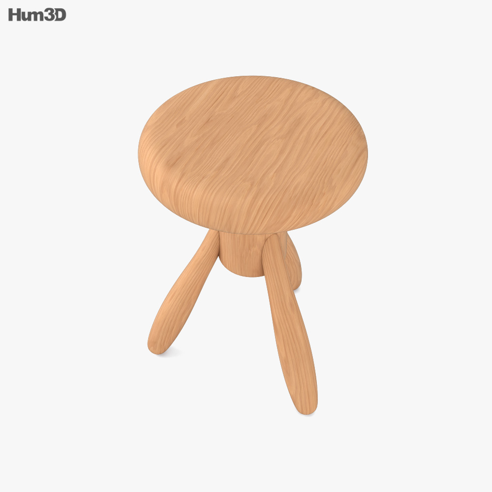Artek Baby Rocket Stool 3D model - Download in MAX, OBJ, FBX, C4D