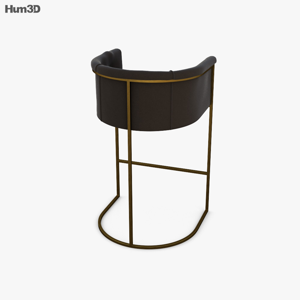 Arteriors Calvin Bar stool 3D model - Download in MAX, OBJ, FBX, C4D