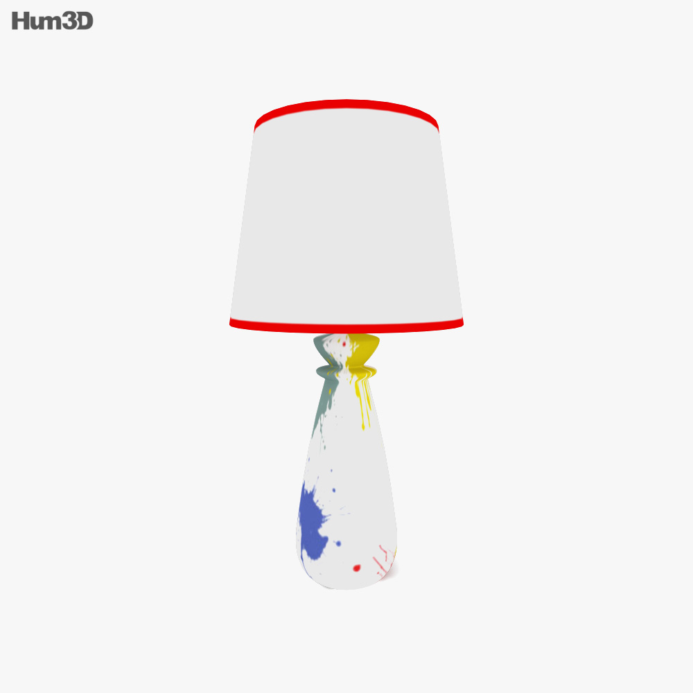 Ashley Mell table lamp 3D model - Download in MAX, OBJ, FBX, C4D