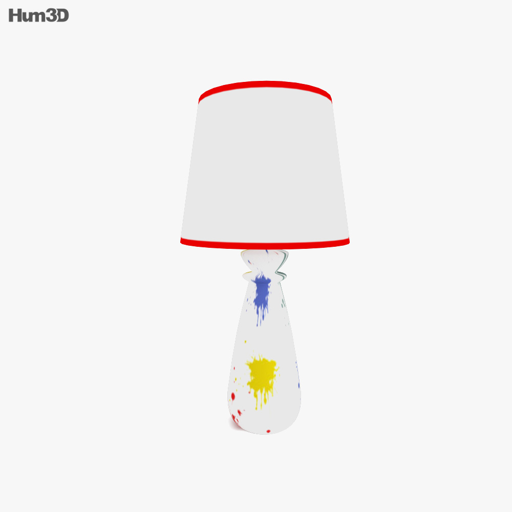 Ashley Mell table lamp 3D model - Download in MAX, OBJ, FBX, C4D