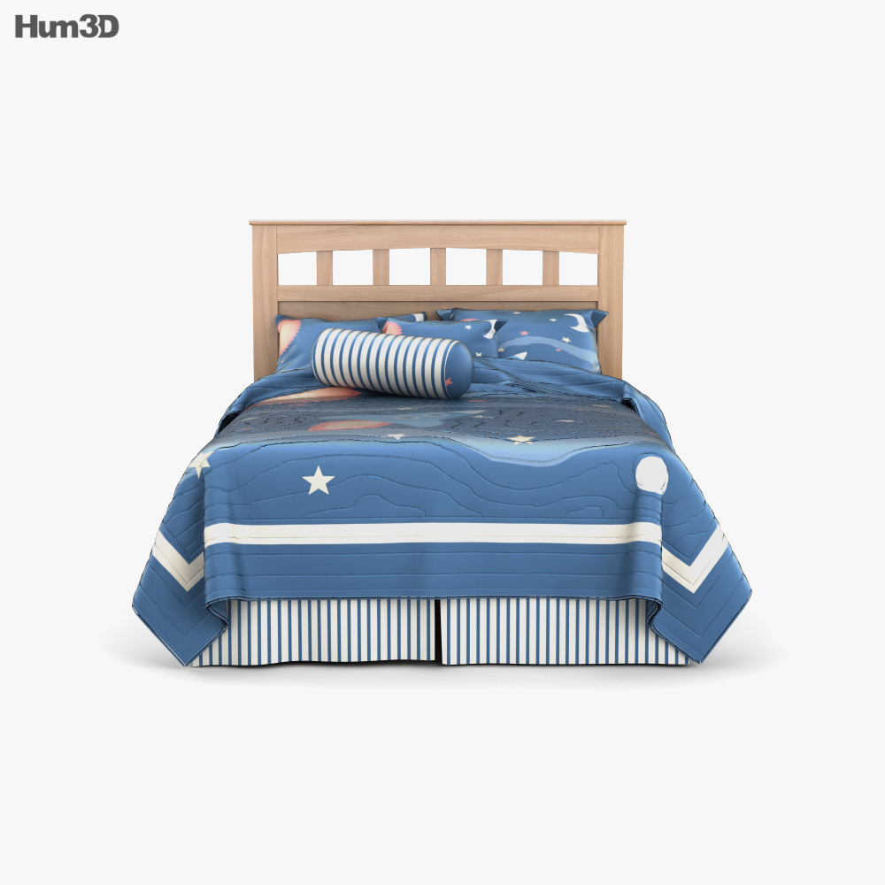 Ashley Benjamin Bed 3D model - Download in MAX, OBJ, FBX, C4D