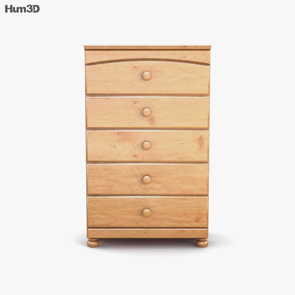 Ashley Stages Chest 3D model - Download in MAX, OBJ, FBX, C4D