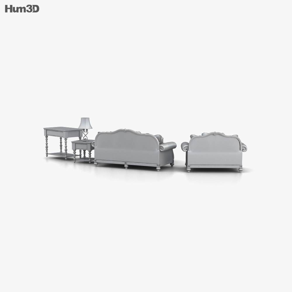 Ashley Livingroom Key Town 3D model - Download in MAX, OBJ, FBX, C4D