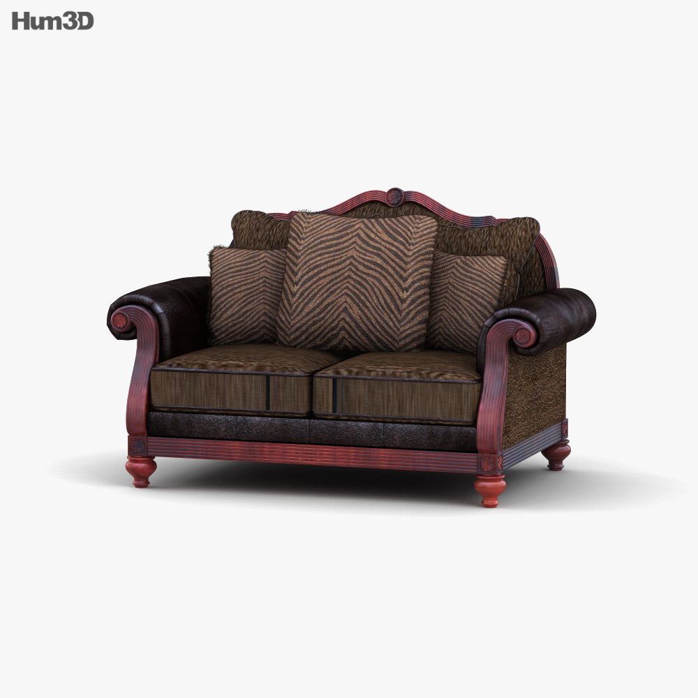 Ashley Key Town Loveseat 3D model - Download in MAX, OBJ, FBX, C4D