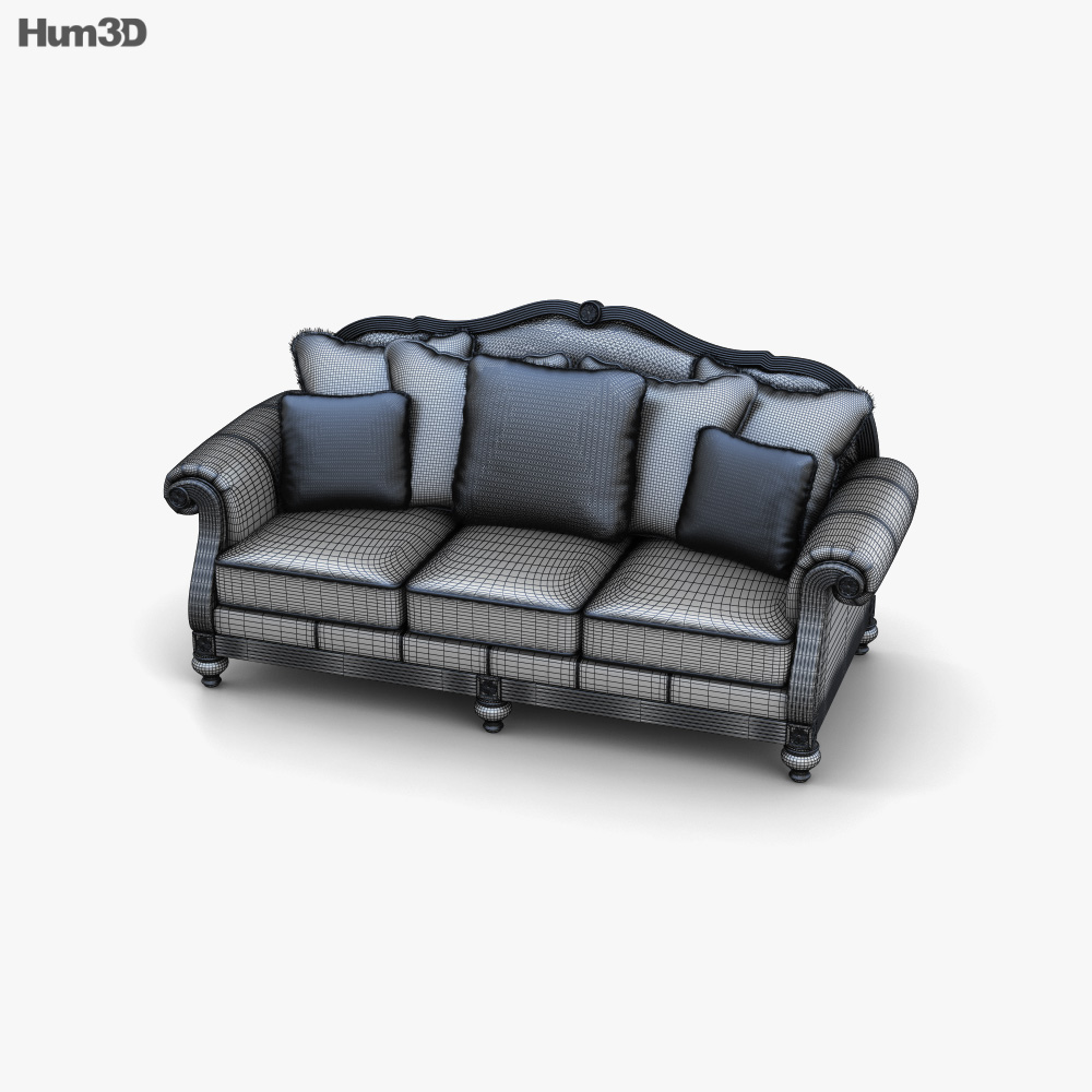 Ashley Key Town Sofa 3D model - Download in MAX, OBJ, FBX, C4D
