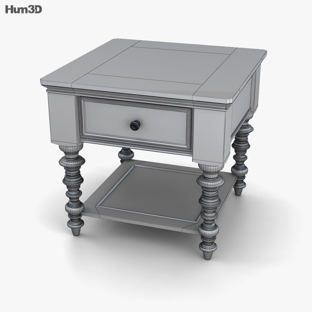 Ashley Key Town - Truffle Table 3D model - Download in MAX, OBJ, FBX, C4D