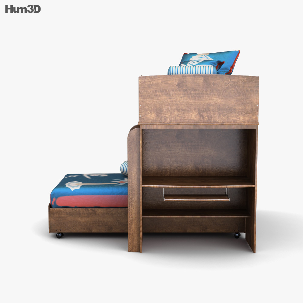Ashley Alexander Youth Loft Bed 3D model - Download in MAX, OBJ, FBX, C4D