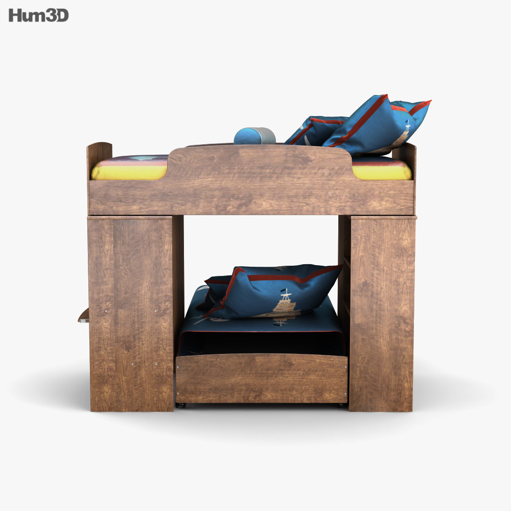 Ashley Alexander Youth Loft Bed 3D model - Download in MAX, OBJ, FBX, C4D