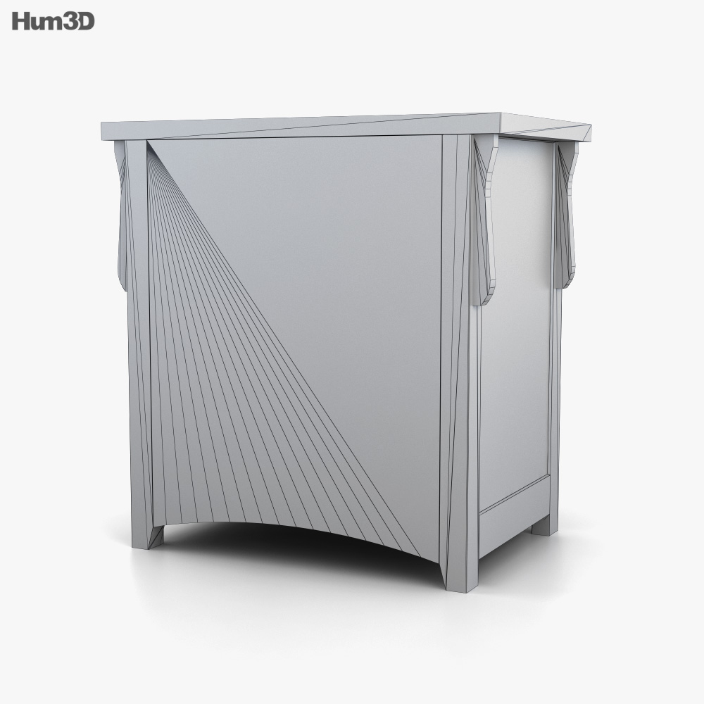 Ashley Colter Nightstand 3D model - Download in MAX, OBJ, FBX, C4D