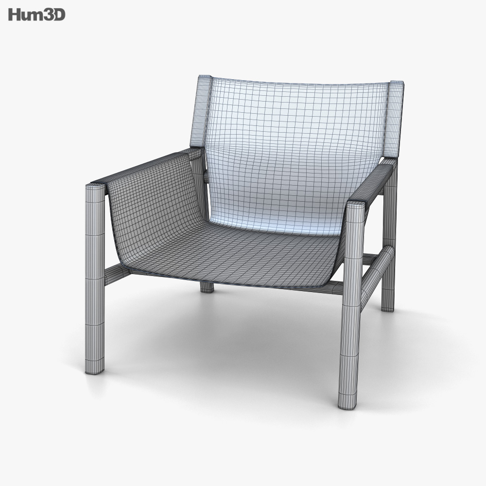 B and B Pablo Armchair 3D model - Download in MAX, OBJ, FBX, C4D