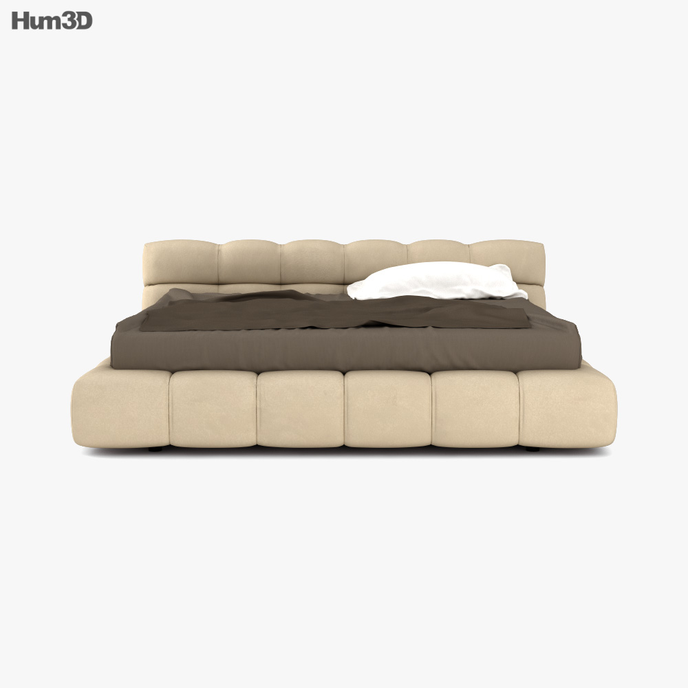 B and B Tufty Bed 3D model - Download in MAX, OBJ, FBX, C4D