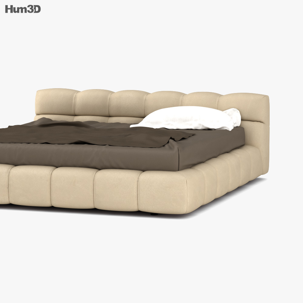 B and B Tufty Bed 3D model - Download in MAX, OBJ, FBX, C4D