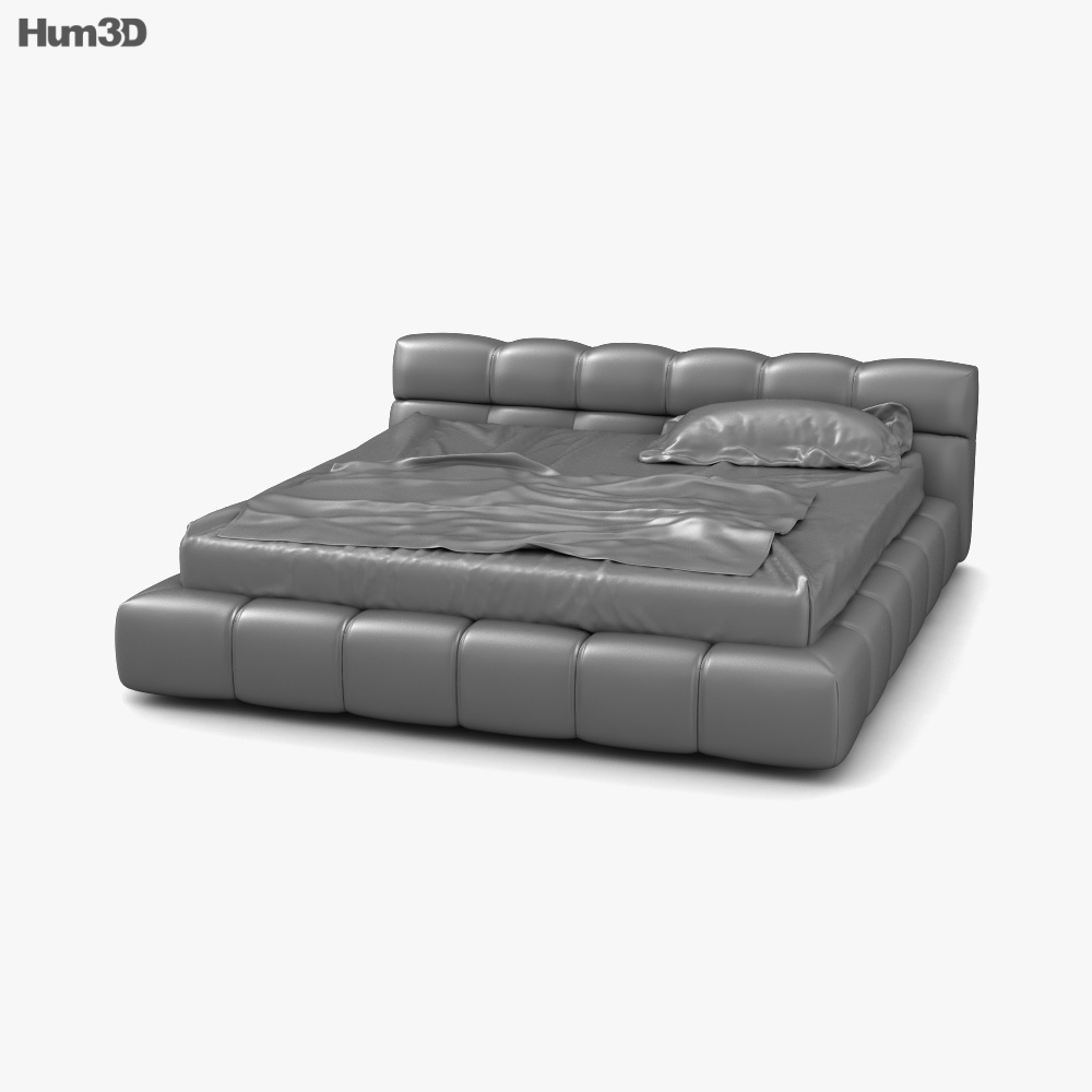 B and B Tufty Bed 3D model - Download in MAX, OBJ, FBX, C4D