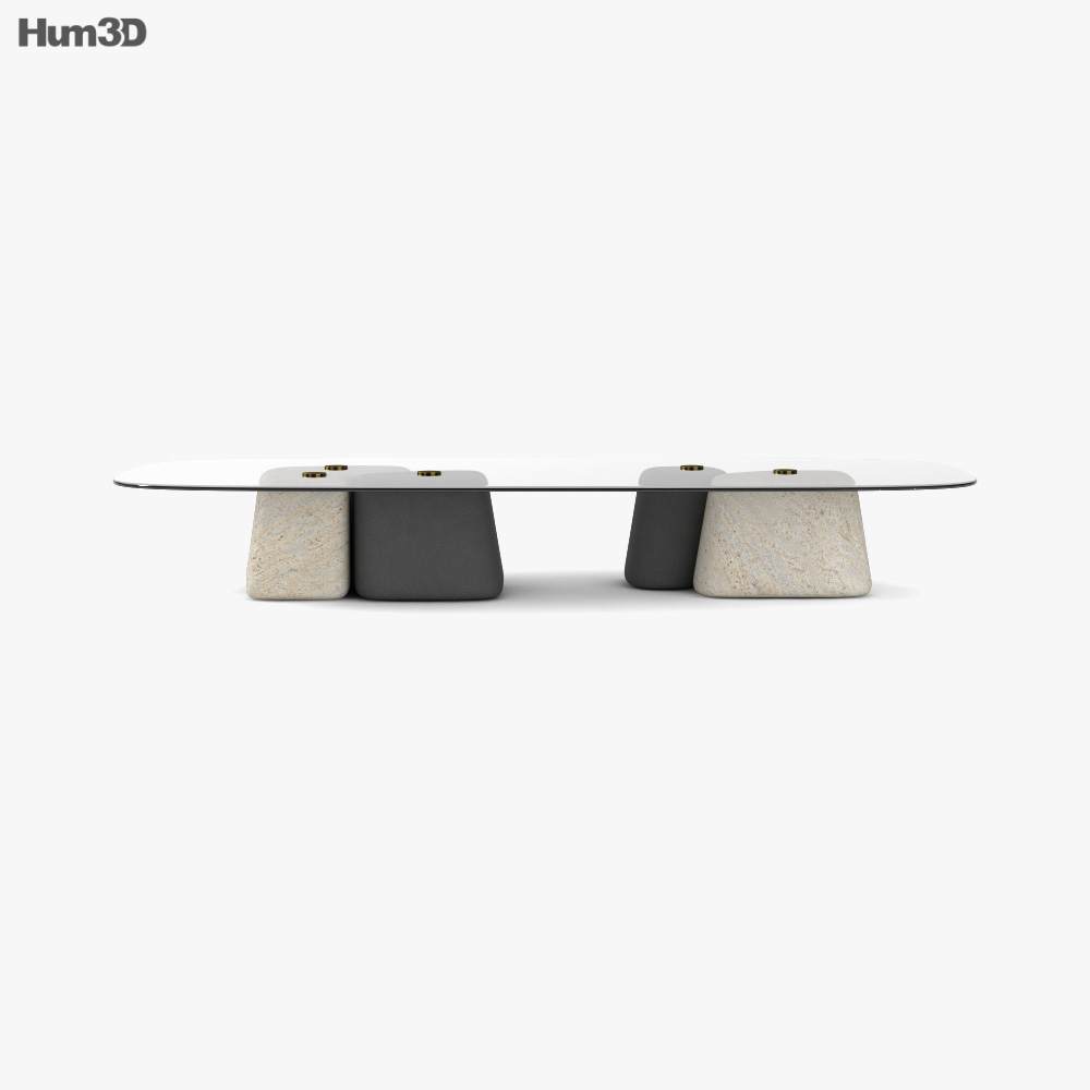 Baxter Fany Coffee table 3D model - Download in MAX, OBJ, FBX, C4D