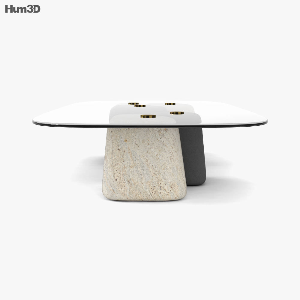 Baxter Fany Coffee table 3D model - Download in MAX, OBJ, FBX, C4D