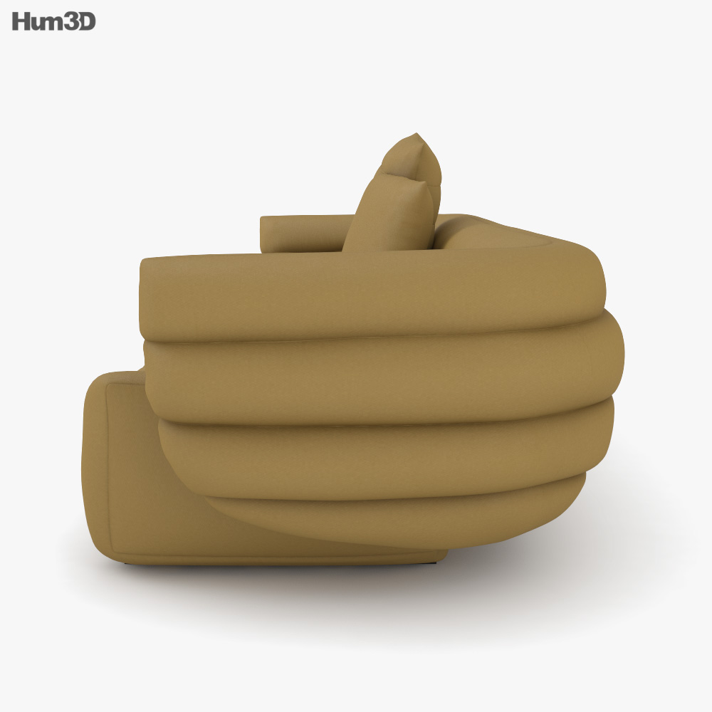 Baxter Tactile Sofa 3D model - Download in MAX, OBJ, FBX, C4D