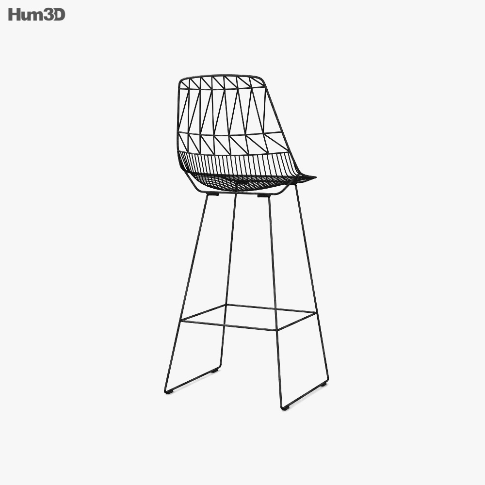 Bend Goods Lucy Bar stool 3D model - Download in MAX, OBJ, FBX, C4D