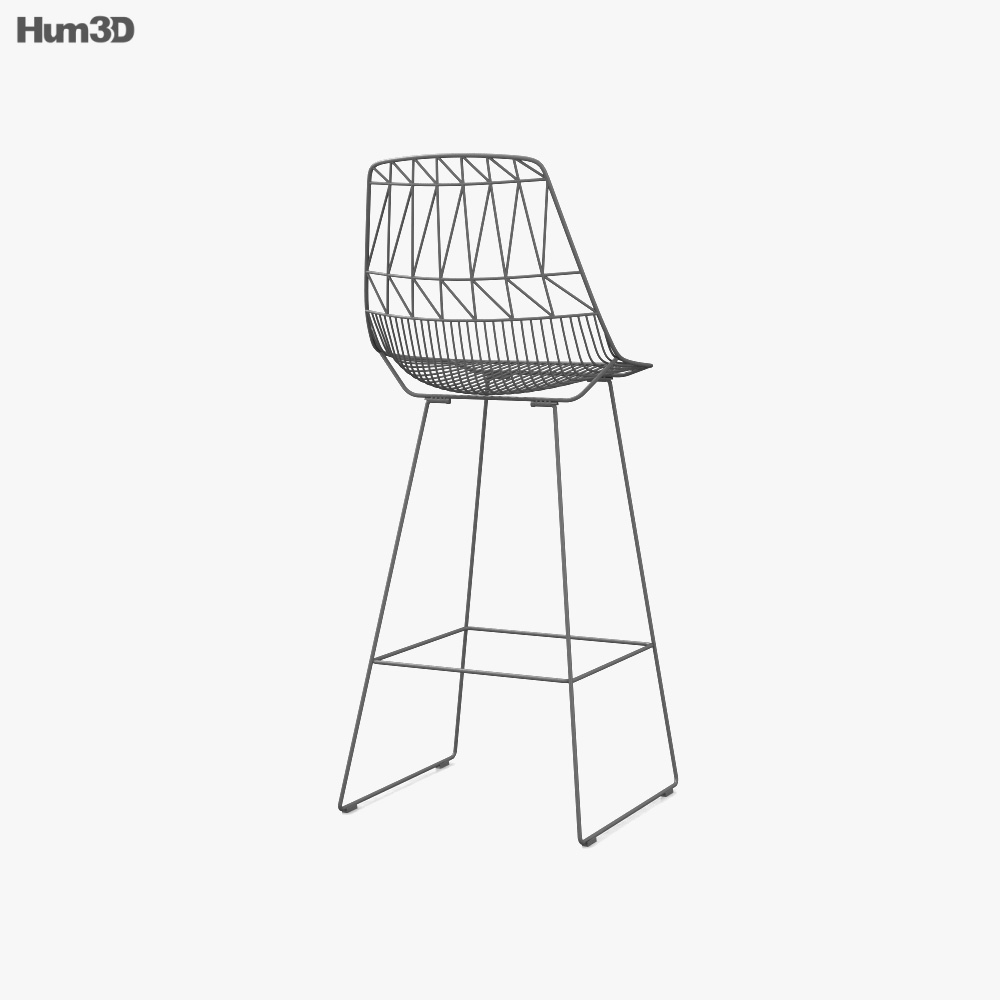 Bend Goods Lucy Bar stool 3D model - Download in MAX, OBJ, FBX, C4D