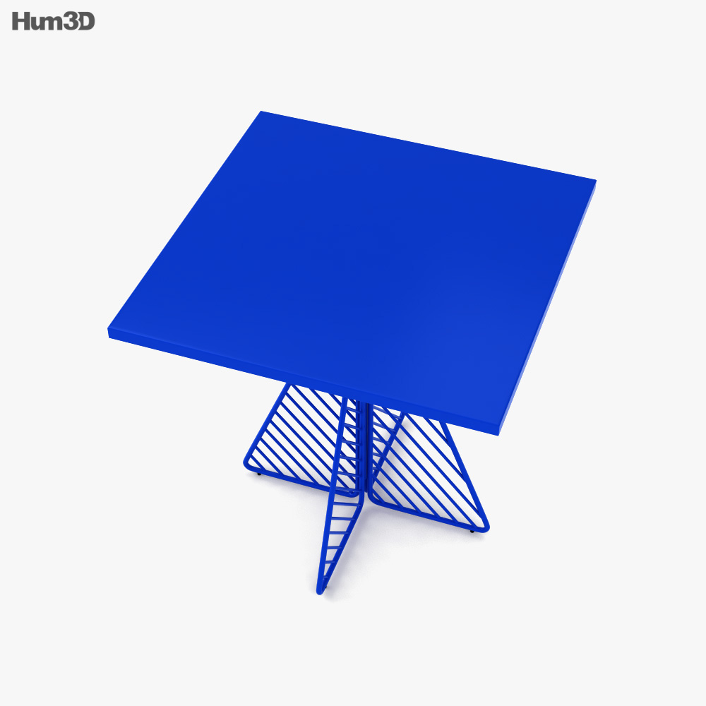 Bend Goods Cafe Square Table 3D model - Download in MAX, OBJ, FBX, C4D
