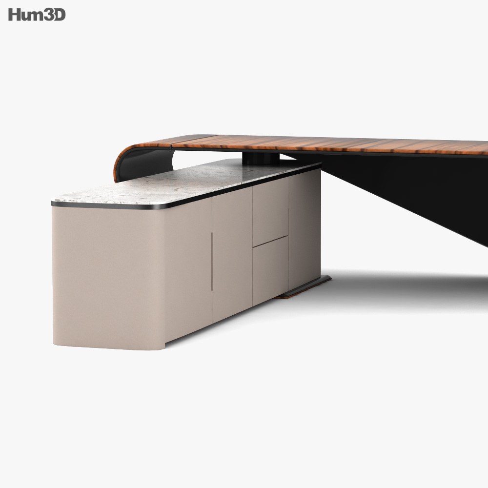 Bentley Home Styal Desk 3D model - Download in MAX, OBJ, FBX, C4D