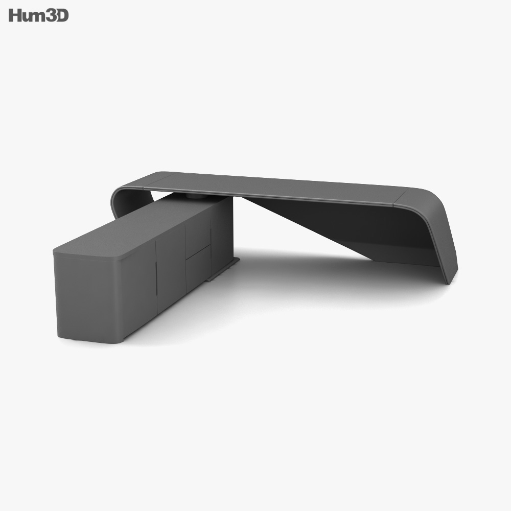 Bentley Home Styal Desk 3D model - Download in MAX, OBJ, FBX, C4D