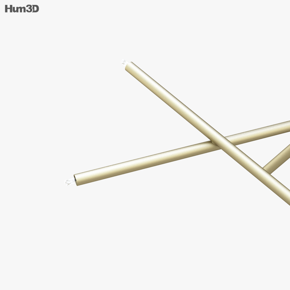 Billy Cotton Pick UP 5 Stick Vertical Chandelier 3D model - Download in ...