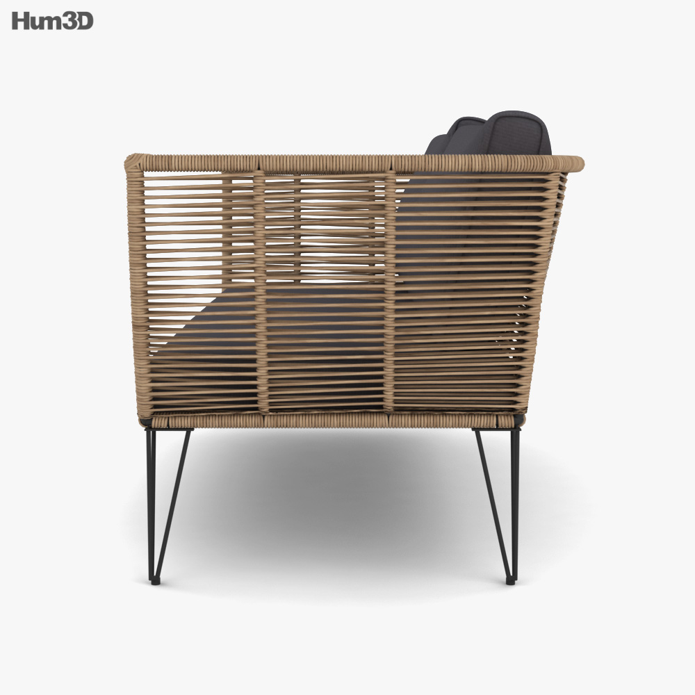 Bloomingville Mundo Sofa 3D model - Download in MAX, OBJ, FBX, C4D