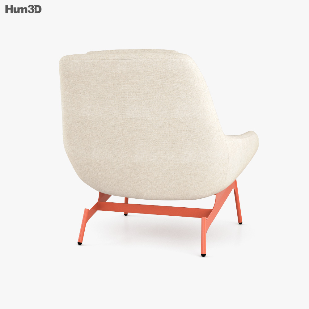 Bludot Field Lounge chair 3D model - Download in MAX, OBJ, FBX, C4D