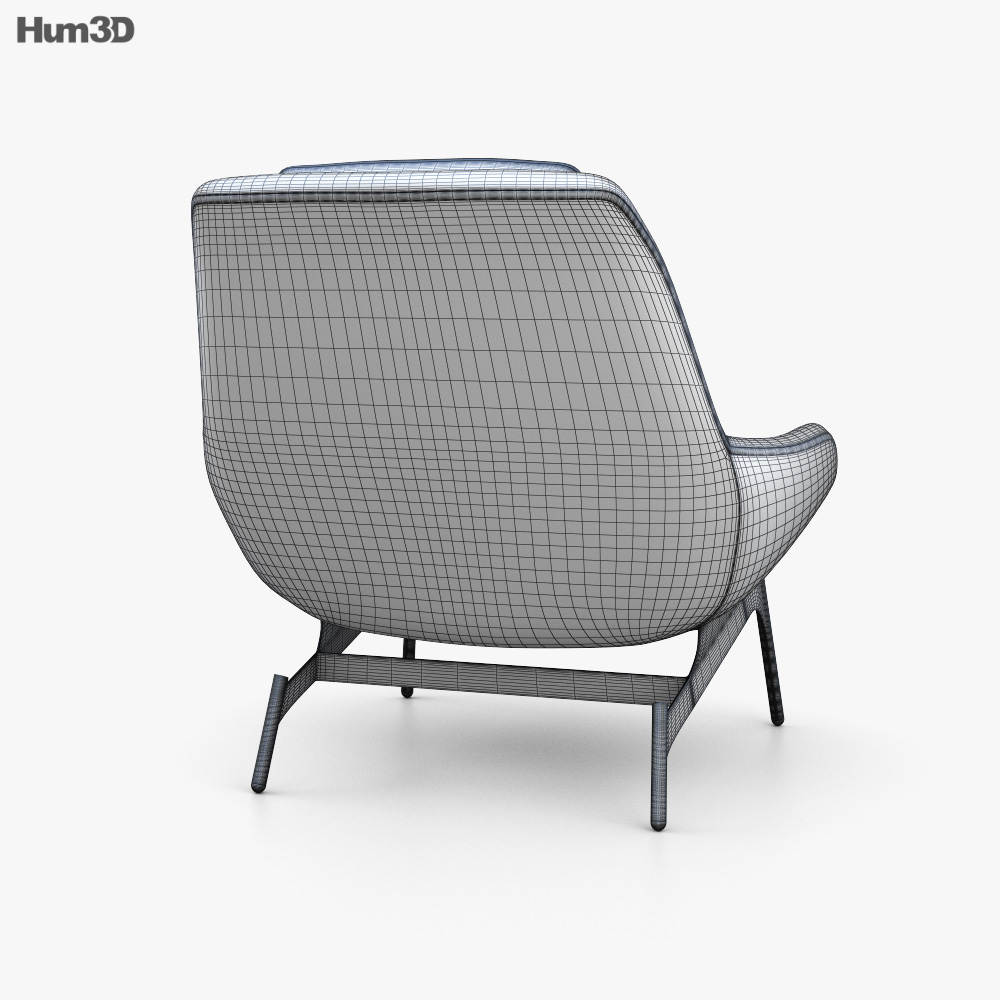 Bludot Field Lounge chair 3D model - Download in MAX, OBJ, FBX, C4D