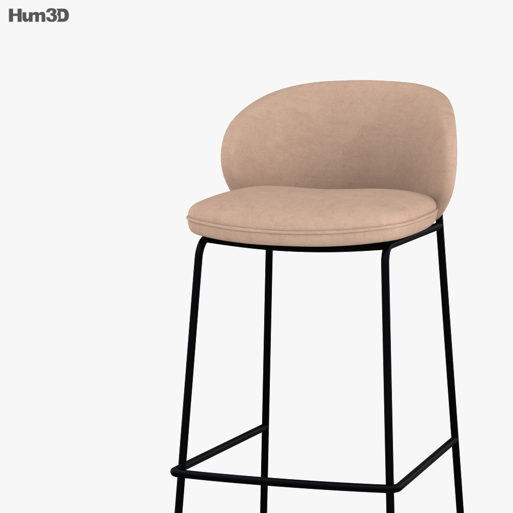 BoConcept Princeton Bar stool 3D model - Download in MAX, OBJ, FBX, C4D