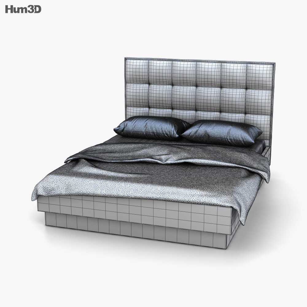 BoConcept Lugano Storage Bed 3D model - Download in MAX, OBJ, FBX, C4D