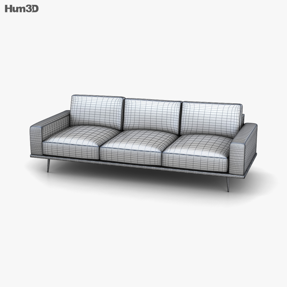 BoConcept Carlton Sofa 3D model - Download in MAX, OBJ, FBX, C4D