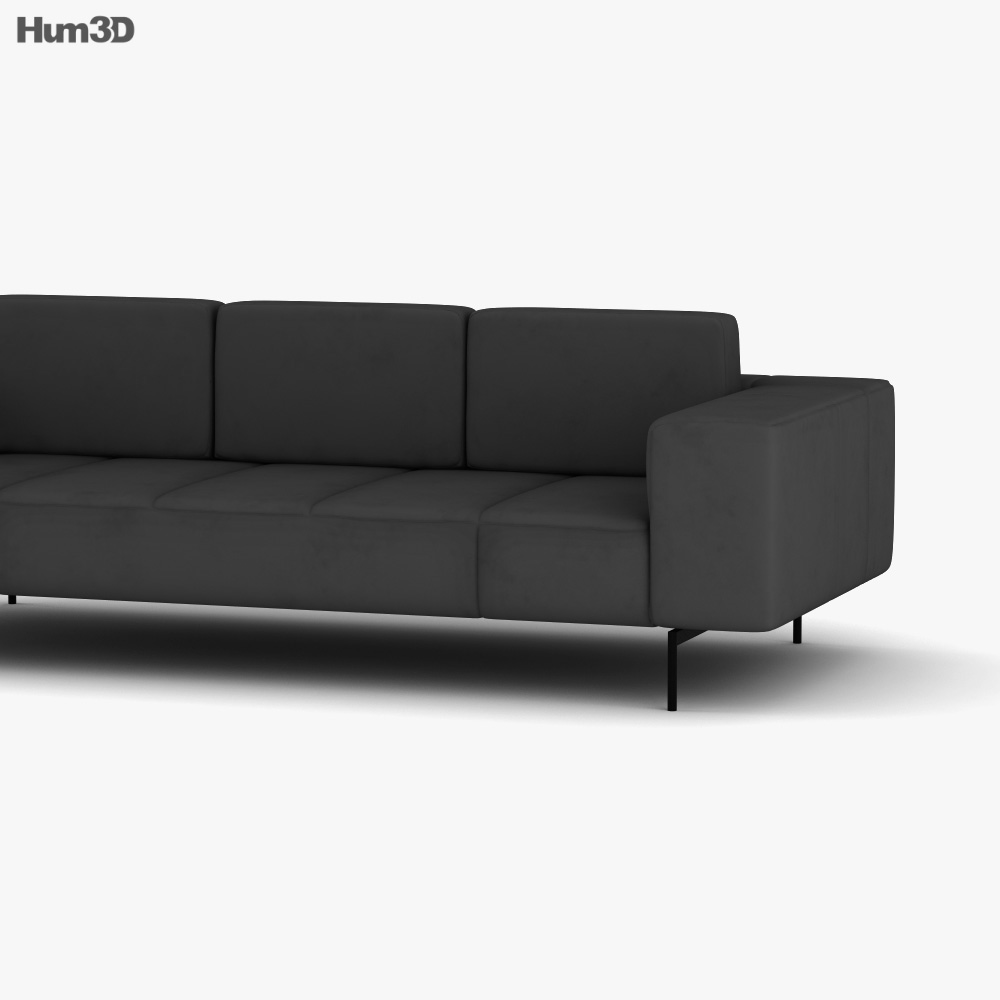 BoConcept Amsterdam Sofa 3D model - Download in MAX, OBJ, FBX, C4D