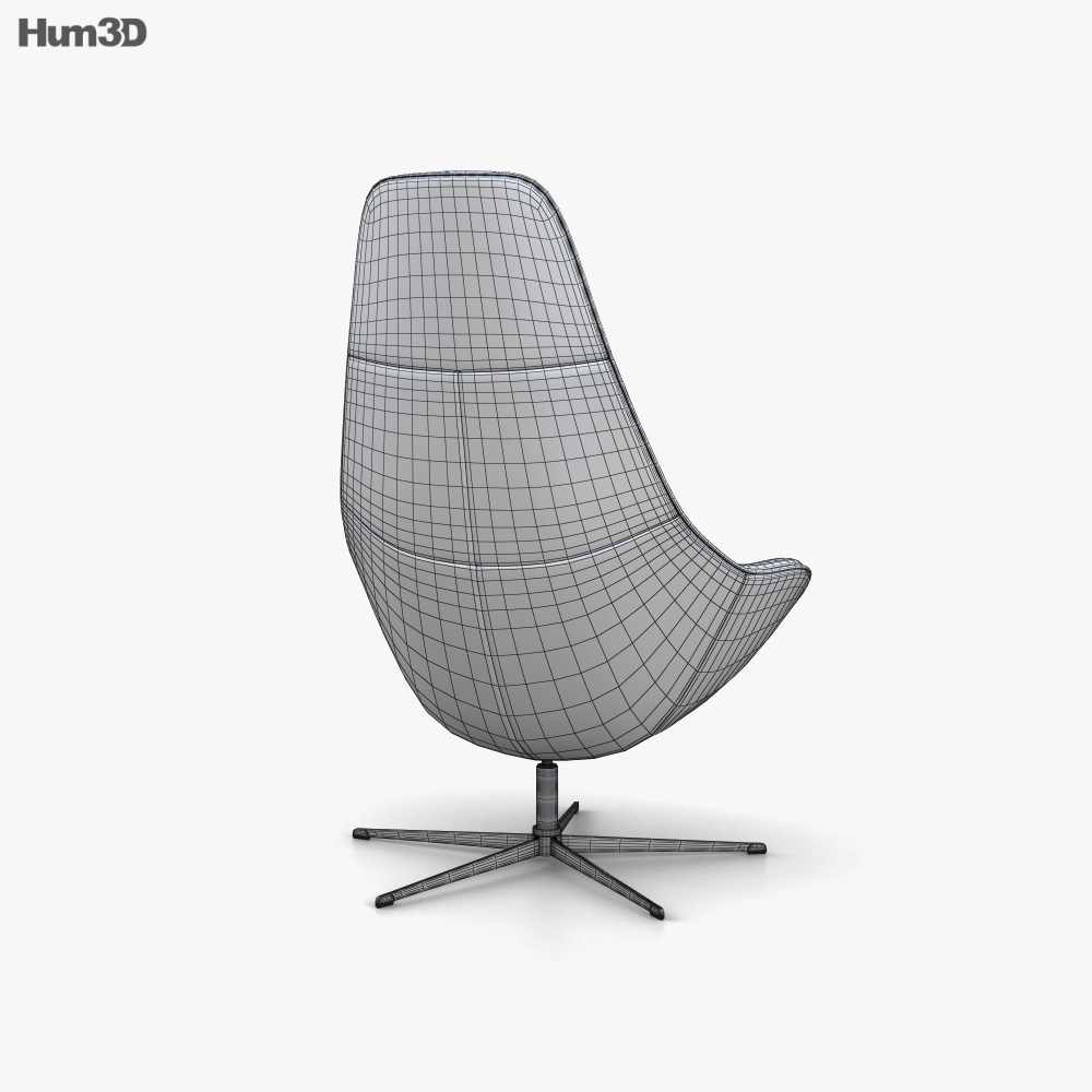 BoConcept Boston Armchair 3D model - Download in MAX, OBJ, FBX, C4D