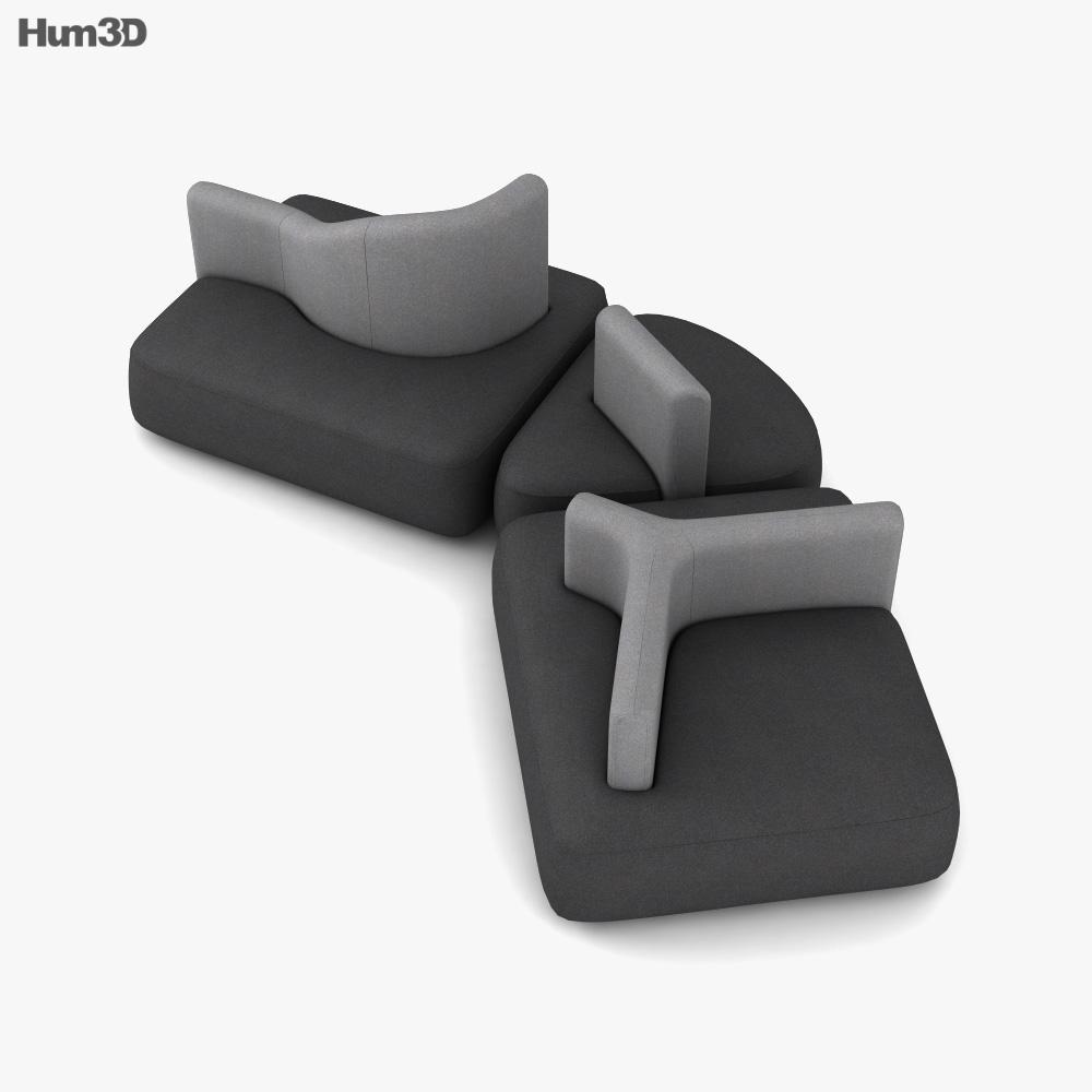 BoConcept Ottawa Sofa 3D model - Download in MAX, OBJ, FBX, C4D