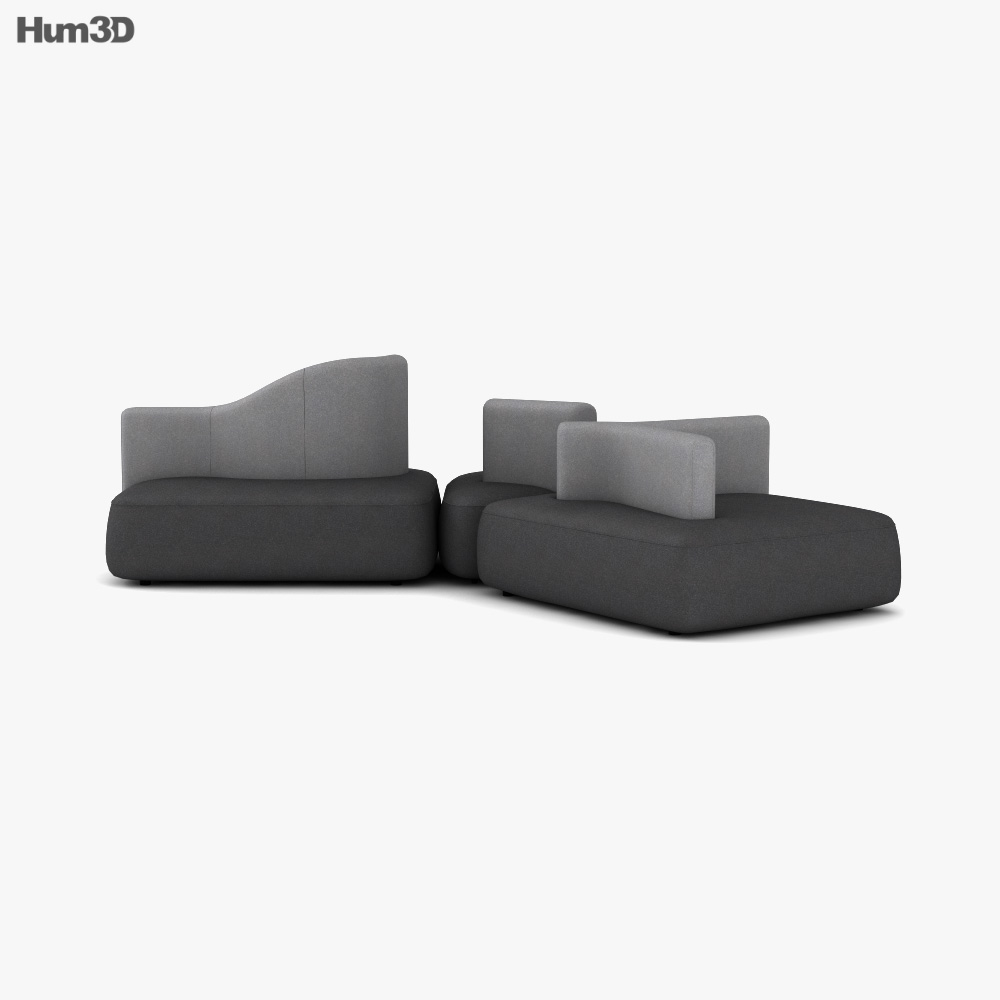 BoConcept Ottawa Sofa 3D model - Download in MAX, OBJ, FBX, C4D