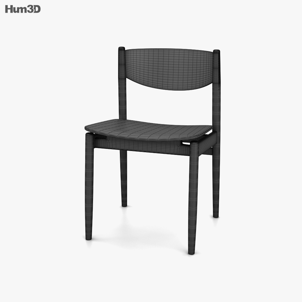 Bolia Apelle Dining chair 3D model - Download in MAX, OBJ, FBX, C4D