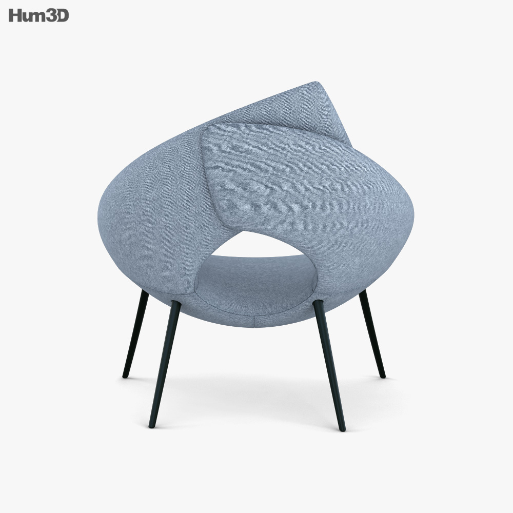 Bonaldo Lock Armchair 3D model - Download in MAX, OBJ, FBX, C4D
